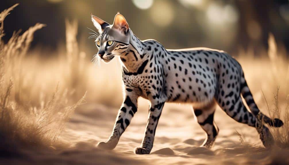 Rare and Exquisite: The Enigmatic Silver Savannah Cat
